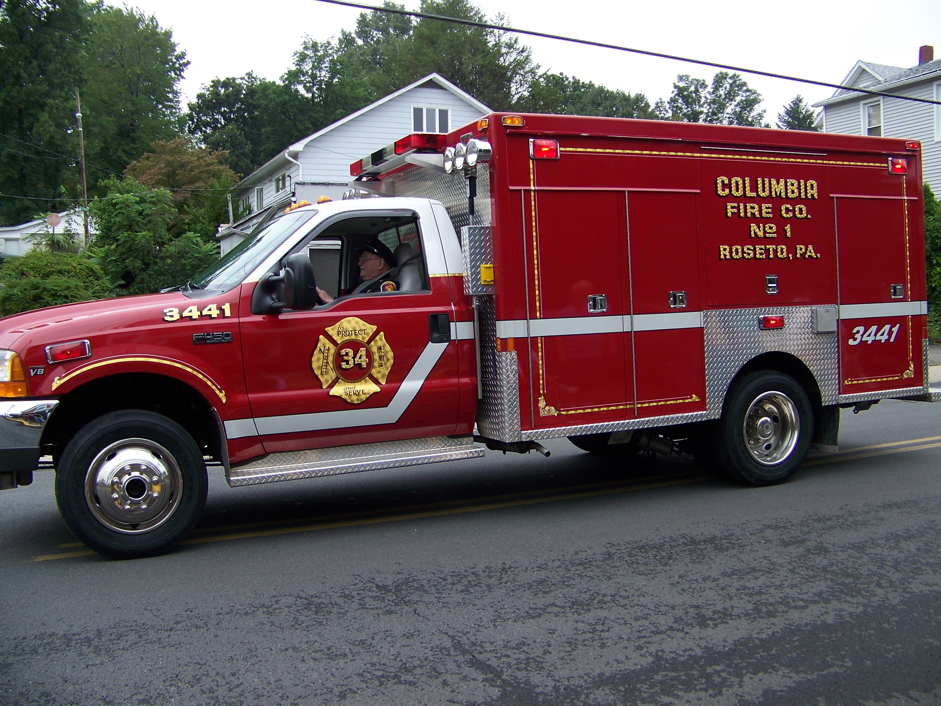 Columbia Fire Co. Apparatus - Roseto, PA